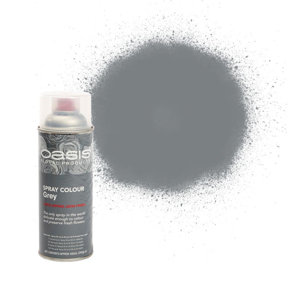 OASIS® Spray Colours - Flat Grey - 400ml — Artificial Floral Supplies