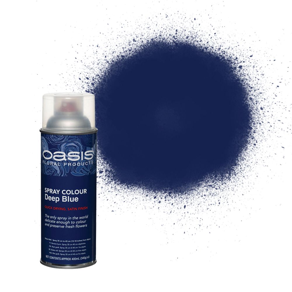 OASIS® Spray Paint Colours - Deep Blue - 400ml — Artificial Floral Supplies