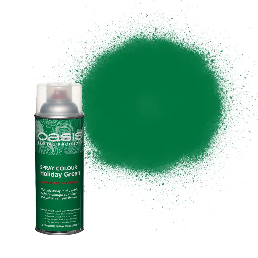 OASIS® Spray Paint Colours - Holiday Green - 400ml — Artificial Floral ...