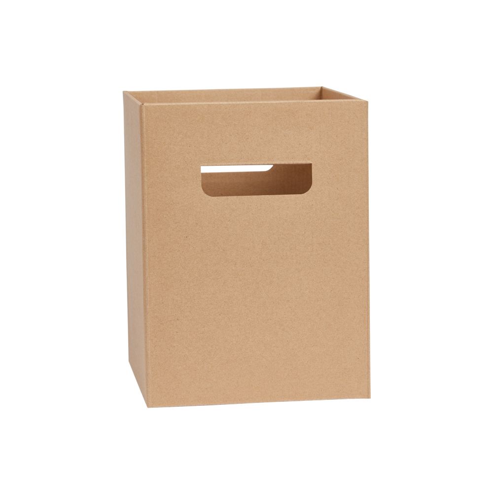 18 x 18 x 24.5cm - Porto Box - Pack of 10 - Kraft — Artificial Floral ...