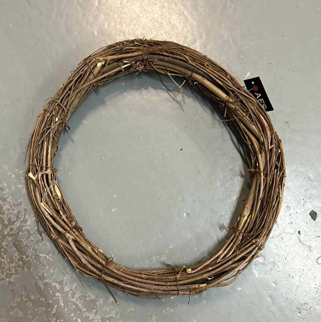 5cm Thick Twig Wreath x 40cm Diameter — Artificial Floral Supplies