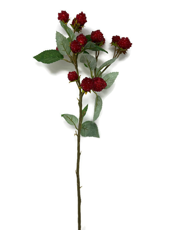 Artificial Red Raspberry Spray x 40cm long — Artificial Floral Supplies