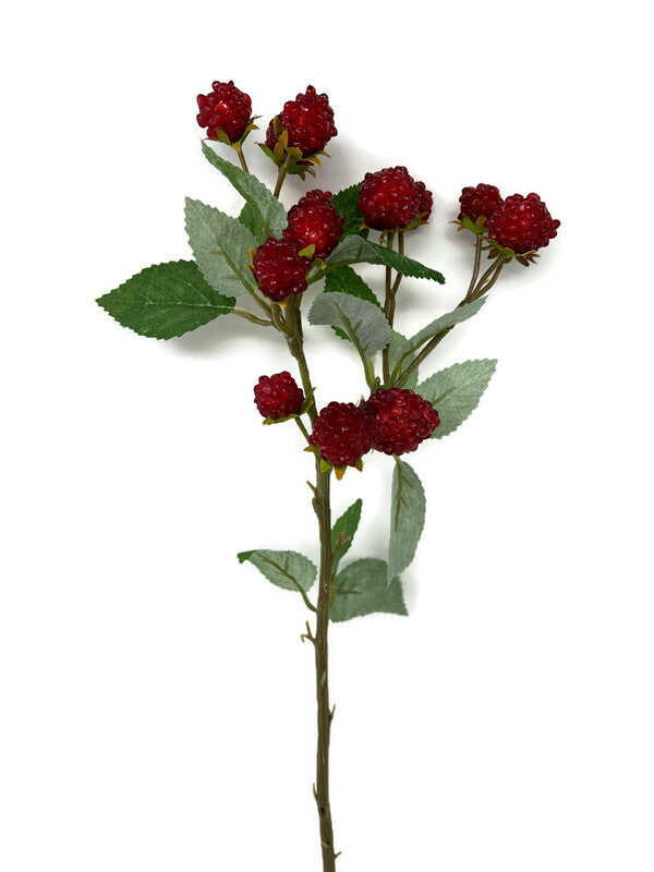 Artificial Red Raspberry Spray x 40cm long — Artificial Floral Supplies