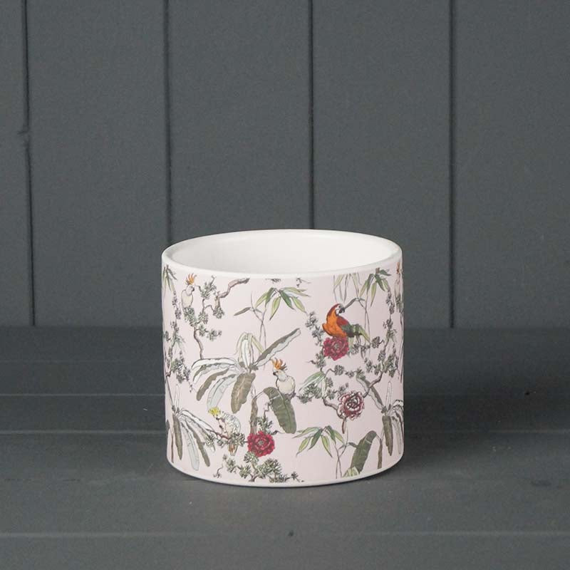 Parrot Ceramic Pot x 12cm — Artificial Floral Supplies