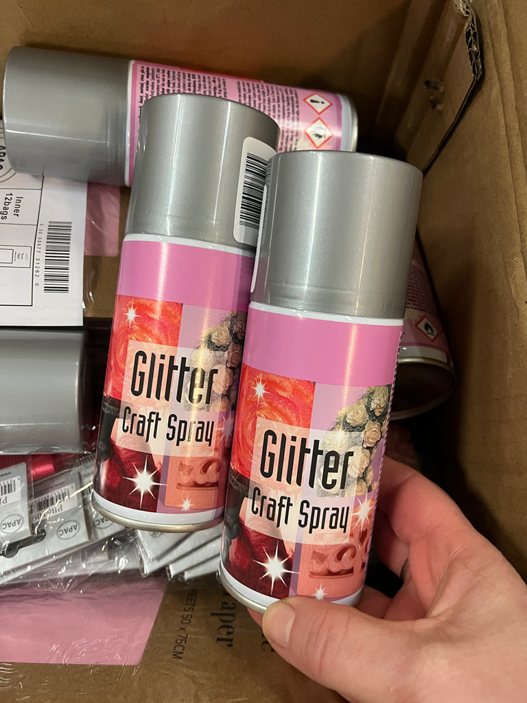 Glitter Craft Spray - Silver - 150ml — Artificial Floral Supplies
