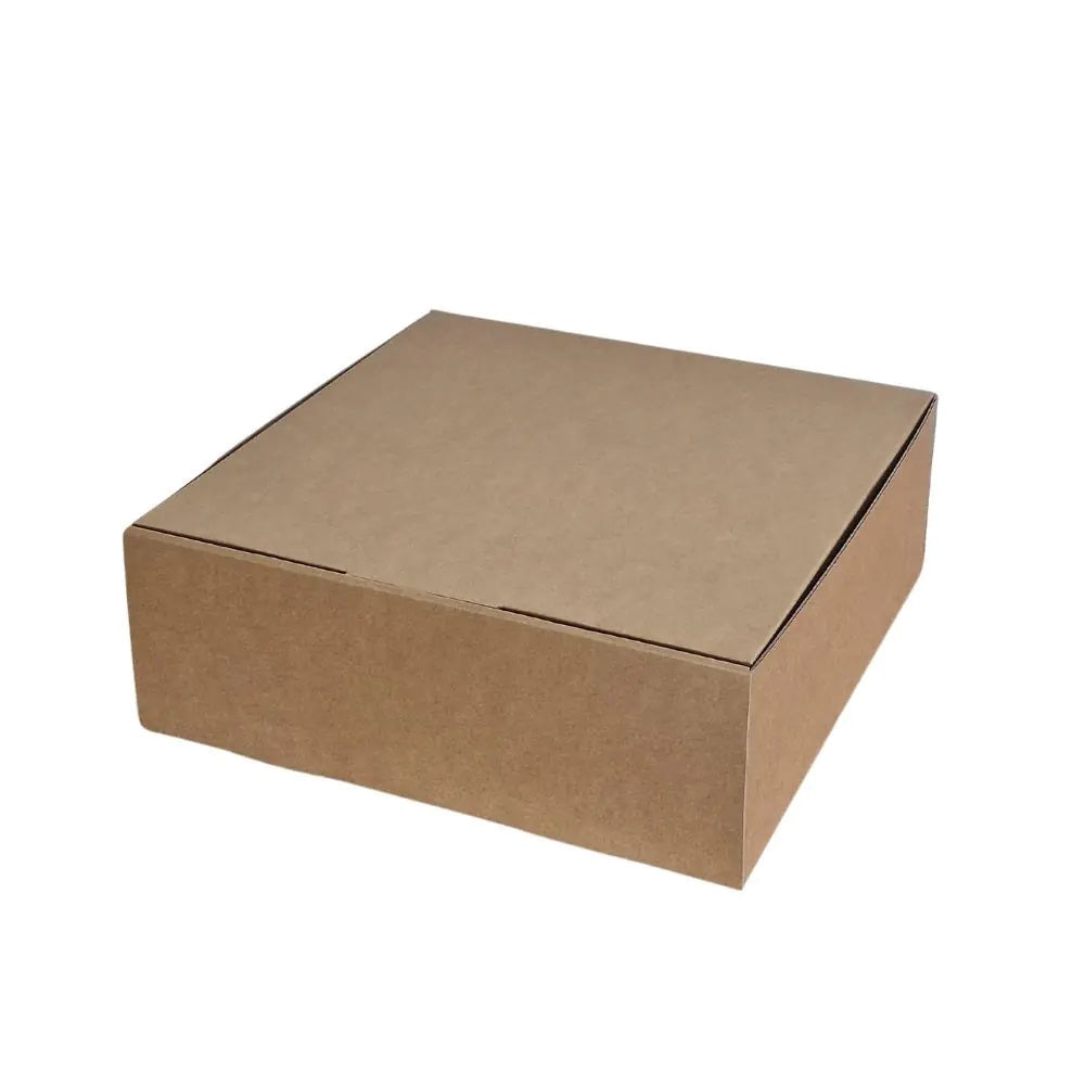 Single Natural Kraft Cardboard Wreath Delivery Storage Box 42cm x 15cm ...