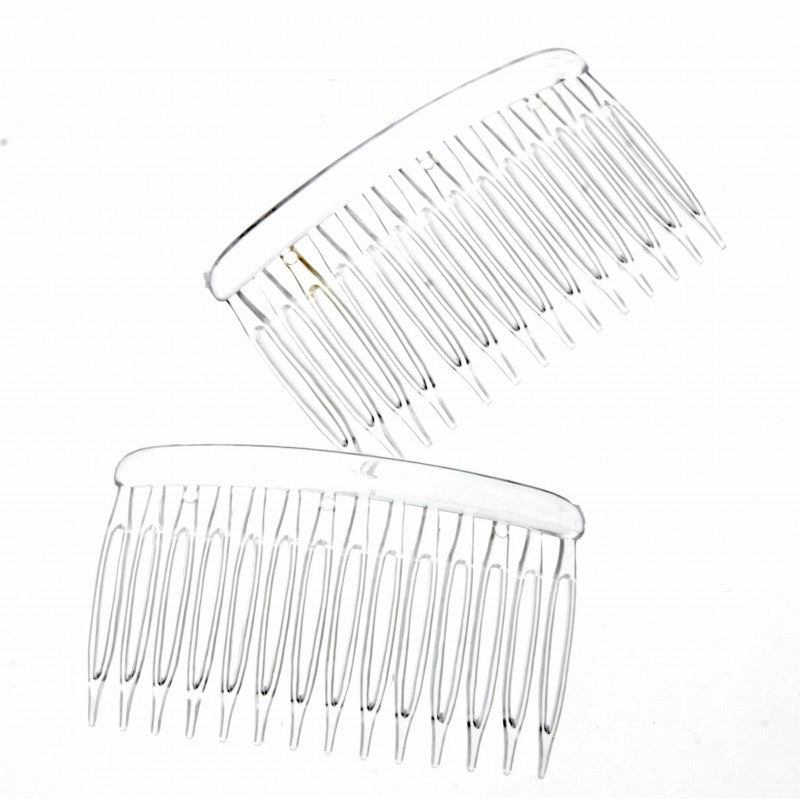 Chelsea Hair Comb - Clear - 12 pcs per pk — Artificial Floral Supplies