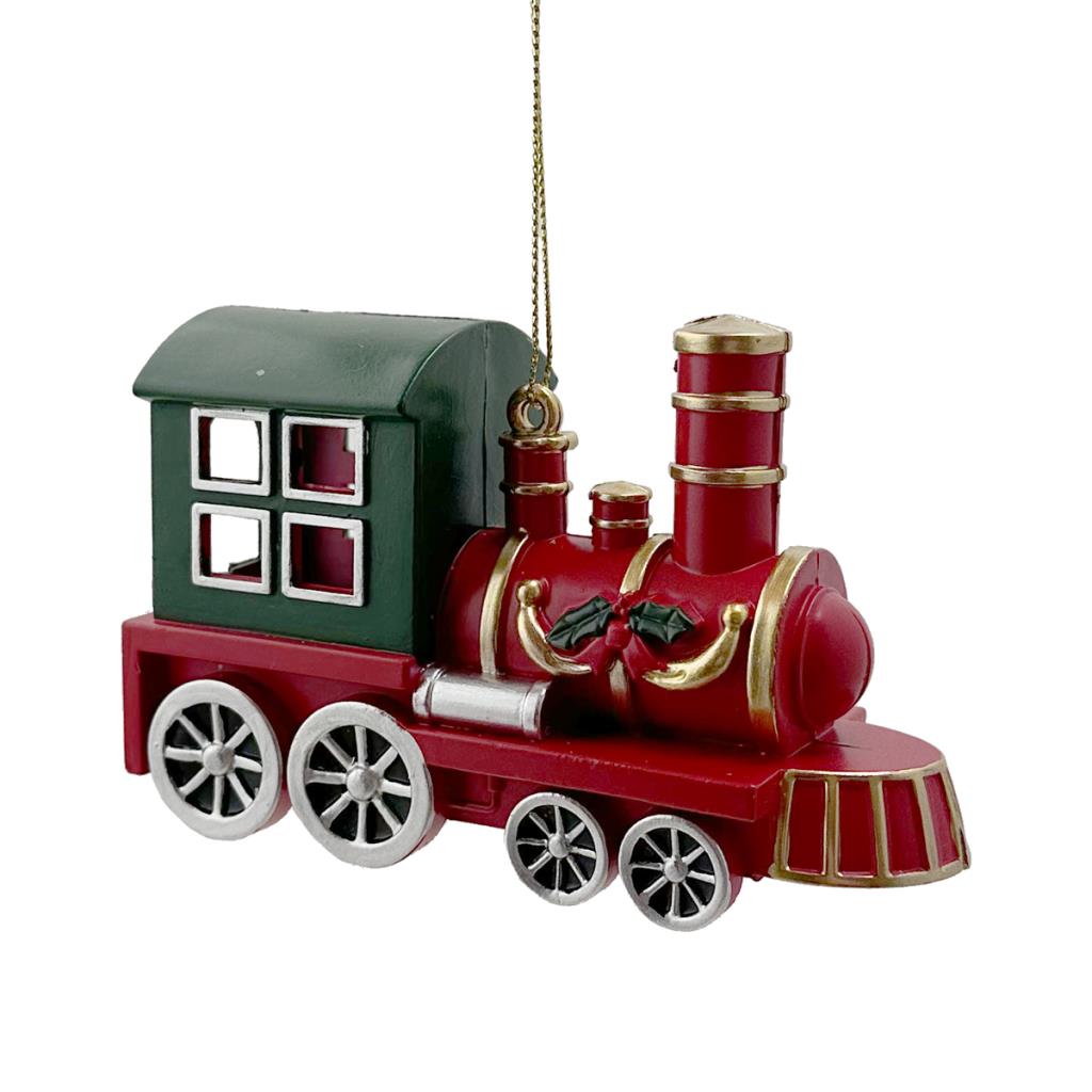 12cm Christmas Train Bauble — Artificial Floral Supplies