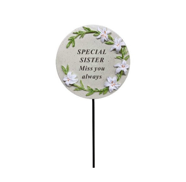 Lily Memorial Stick - Sister — Artificial Floral Supplies