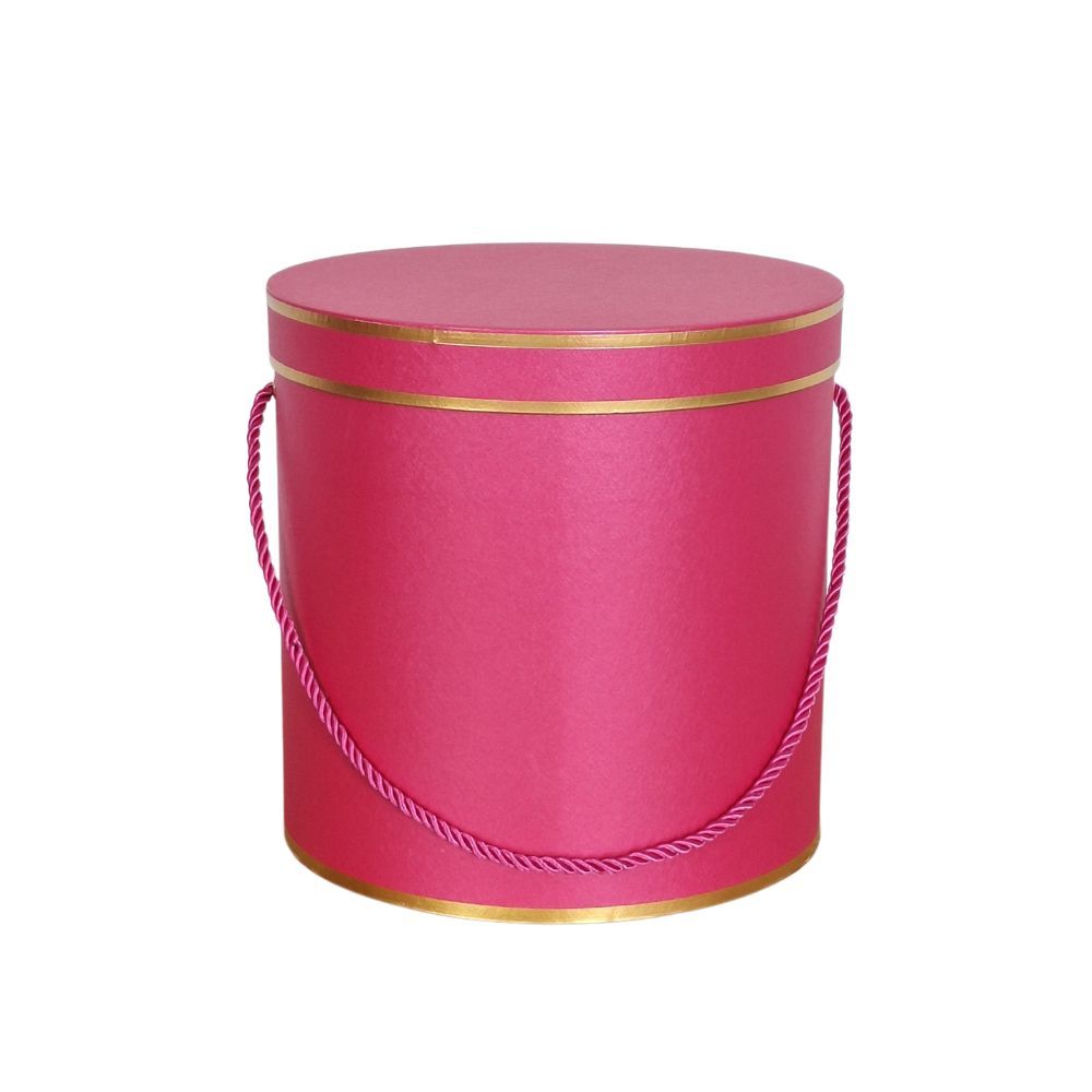Set of 3 Hamilton Lined Hat Boxes - Strong Pink — Artificial Floral ...