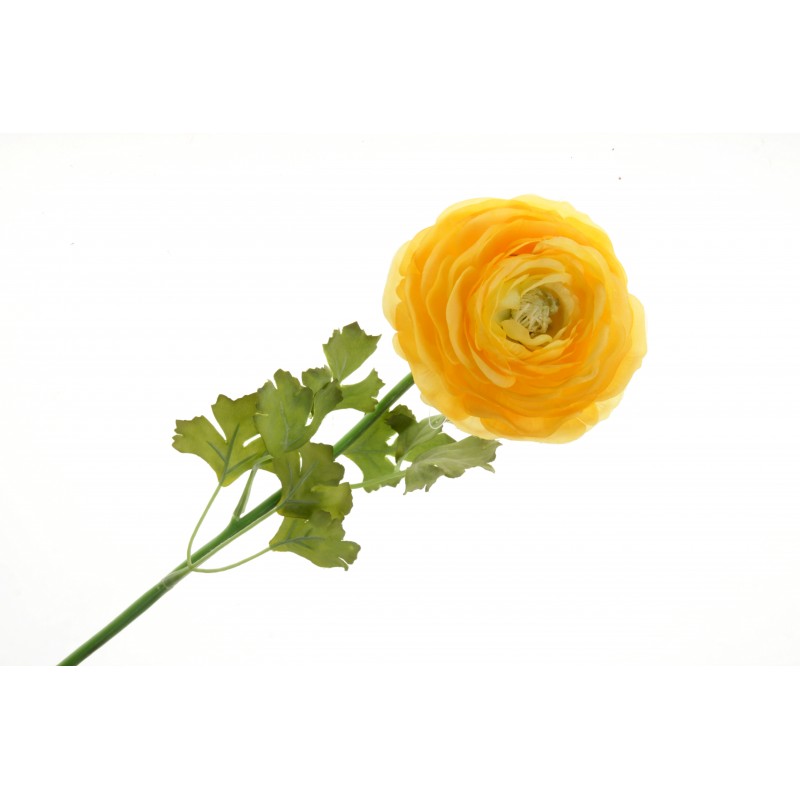 Single Stem Ranunculus Flower - 60cm long - Yellow — Artificial Floral ...
