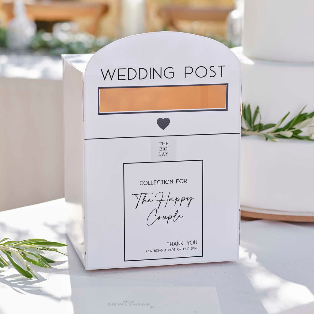 White Wedding Post Box — Artificial Floral Supplies