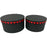 Red Heart on Black Hat Box - Set of 2 — Artificial Floral Supplies
