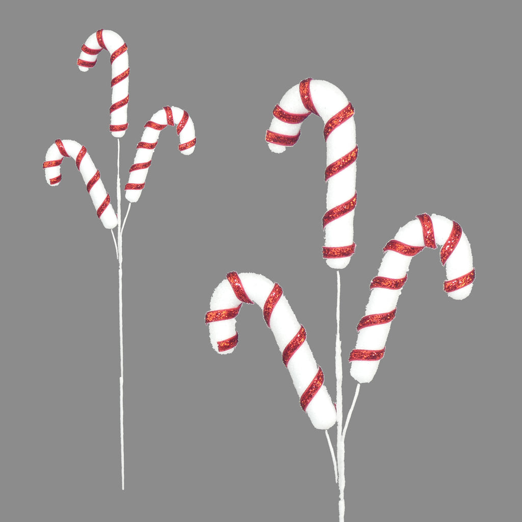One Candy Cane Pick - 48cm — Artificial Floral Supplies