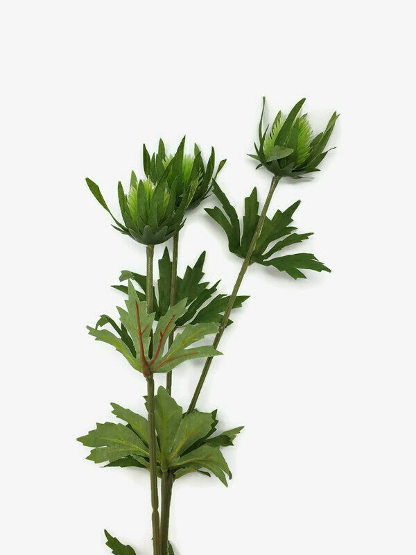 Green Thistle Spray x 65cm — Artificial Floral Supplies