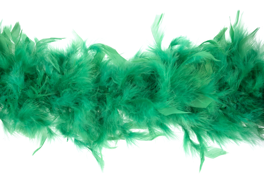 Marabou Feather Boa Trim x 1.8m - Emerald Green — Artificial Floral ...