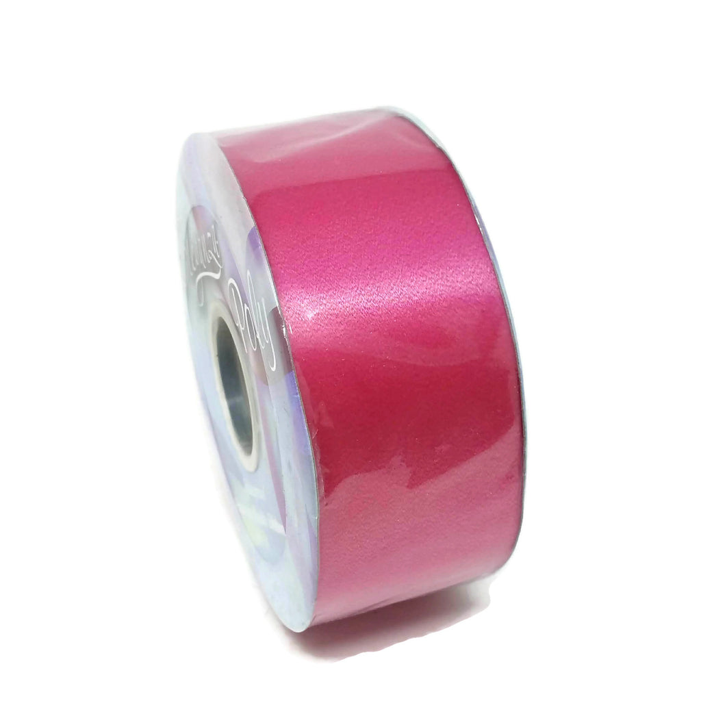 Florist Poly Ribbon - 100 yards x 2" - Deep Cerise — Artificial Floral ...