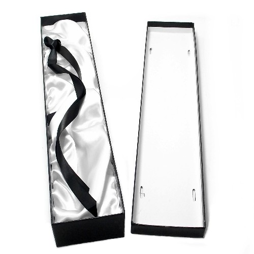 Black Silk Lined Single Rose Presentation Box — Artificial Floral Supplies